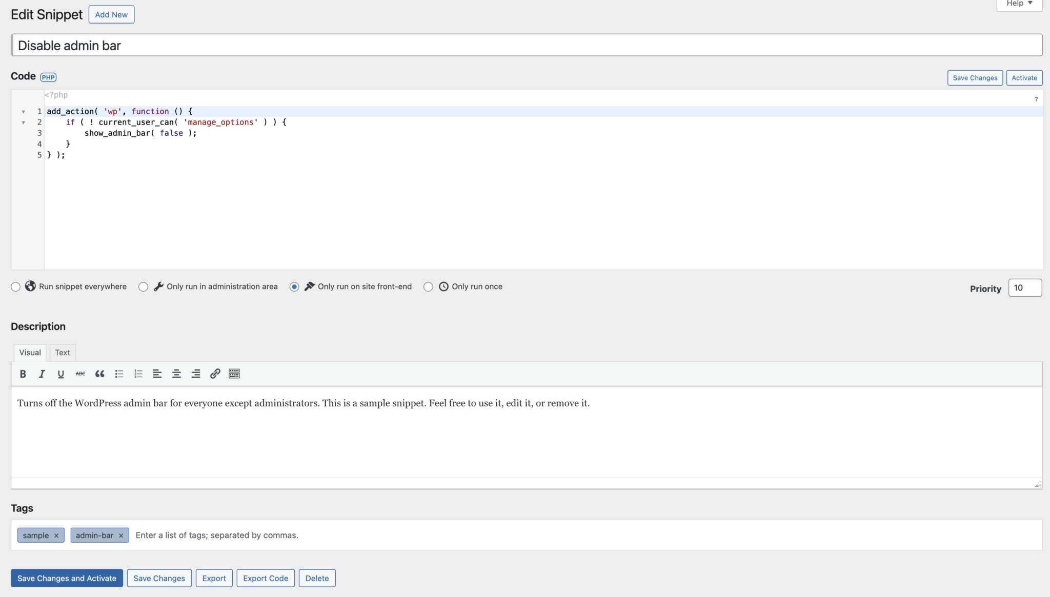 How to Add Code Snippets in WordPress - David Allsop